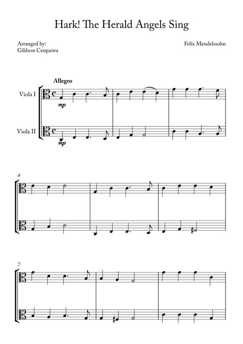 Hark The Herald Angels Sing Arr Gildson Cerqueira By Felix