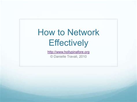Networking Ppt