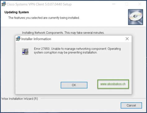 Fix Cisco Vpn Error 27850 On Windows 10 Ákos Bakos