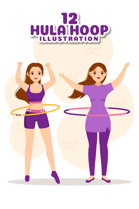 12 Playing Hula Hoop Illustration Masterbundles