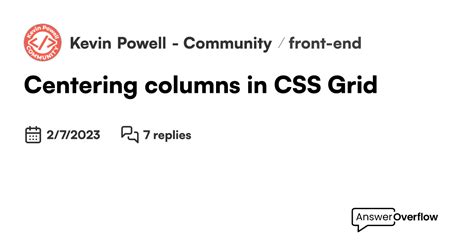 Centering Columns In Css Grid Kevin Powell Community