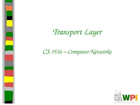 Pptx Transport Layer Cs 3516 Computer Networks Chapter 3