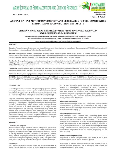 Pdf A Simple Rp Hplc Method Development And Verification For The Quantitative Estimation Of