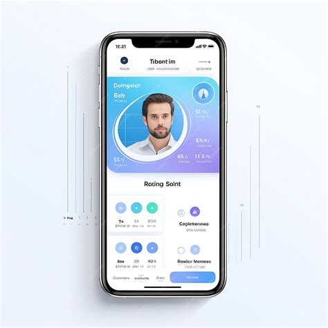 Premium Photo Mobile App Layout Design Of Remote Patient Monitoring Streamlined And Efficient