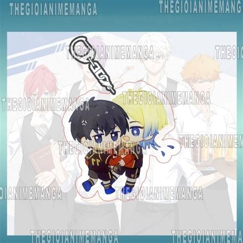 Móc khóa BLUE LOCK ver Michael Kaiser x Isagi Yoichi in hình anime chibi Mica trong acrylic quà