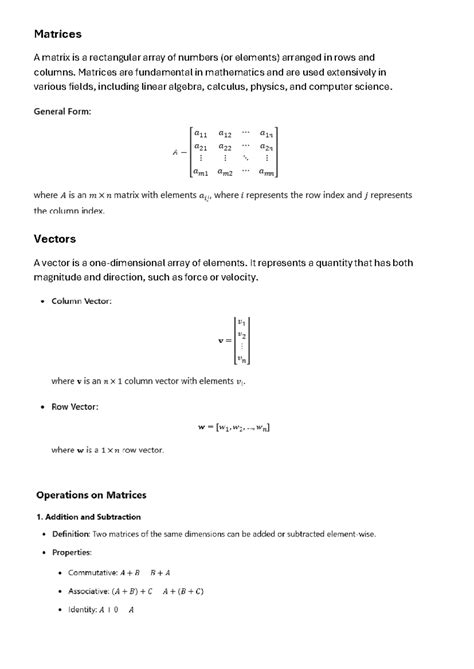 Mfml Mid Sem Mathematical Foundation Machine Learning Matrices A