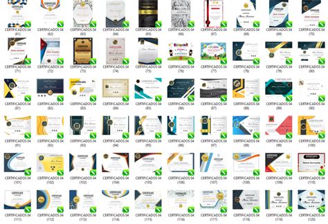 Certificados 01 250 Vetores Corel Mega Pack Do Designer Legacy