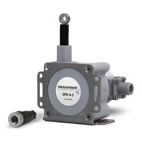 String Potentiometer 475 Inch Range V And Ma Output With M12 Cable Connector For Outdoor Use