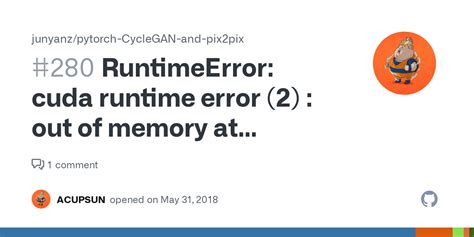 Runtimeerror Cuda Runtime Error 2 Out Of Memory At C Programdata Miniconda3 Conda Bld