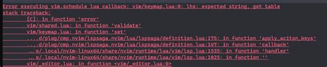 Lspsaga Peek Definition Errors Issue 525 Nvimdev Lspsaga Nvim GitHub