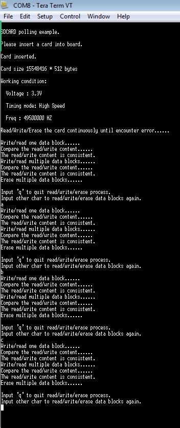 Re Imx Rt1050 Evk Sd Card Write Not Working Nxp Community