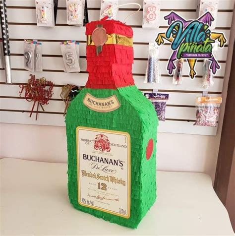 Piñata botella buchanans Piñata Piñata de minnie Piñatas