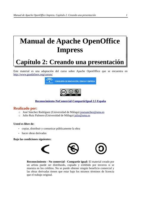 pdf de programación manual de apache openoffice impress capítulo 2
