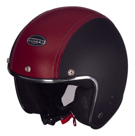 Capacete Moto Retro Aberto Custom Bieffe B45 Old School Cafe