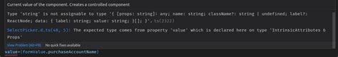 Can T Set Value To Selectpicker Typescript Error Issue