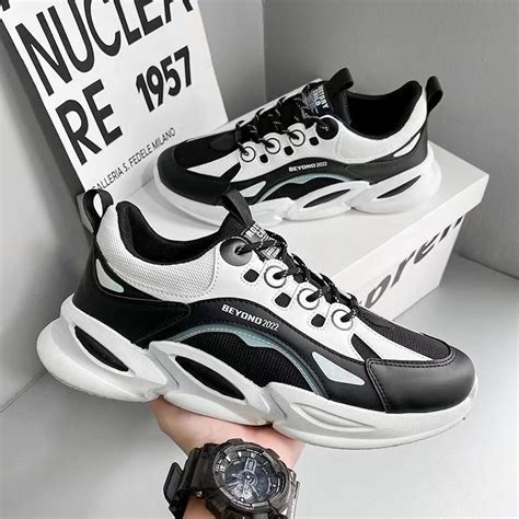 Jual PANARYBODY Sepatu Pria Sneakers Sepatu Hitam Cowok Sport Viral Nyaman Dipakai Kualitas
