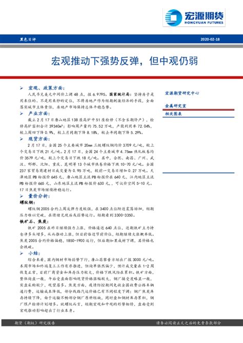 黑色日评：宏观推动下强势反弹，但中观仍弱