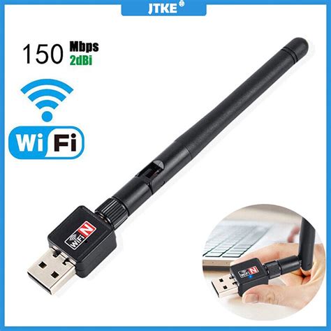 Jtke Usb Wifi Adapter Wireless Network Card Mbps Pc Adapter Wi Fi Antenna Dongle G Usb
