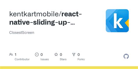 Github Kentkartmobilereact Native Sliding Up Scrollview Closestscreen