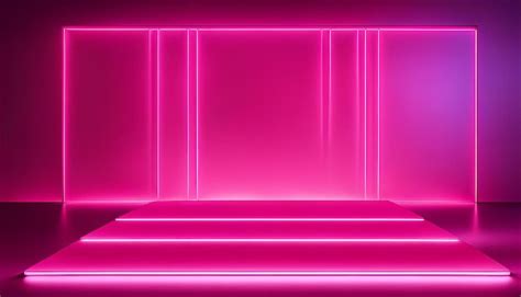 Neon Pink Gradient Premium Ai Generated Image