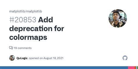 Add Deprecation For Colormaps Issue 20853 Matplotlib Matplotlib