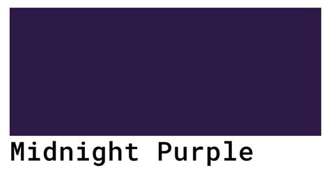Midnight Purple Color Codes The Hex RGB And CMYK Values That You Need