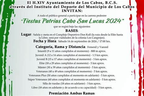 Invitan A Participar En La Carrera Pedestre De Las Fiestas Patrias De