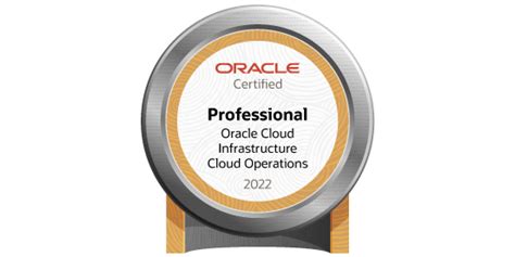 Oracle Cloud Infrastructure 2022 Certified Cloud Operations Professional