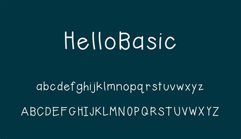 Hello Basic Free Font
