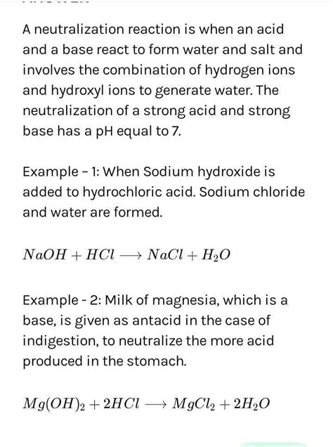 Acid Neutralization Example