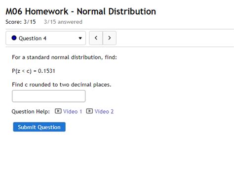 Solved For A Standard Normal Distribution Find C Chegg