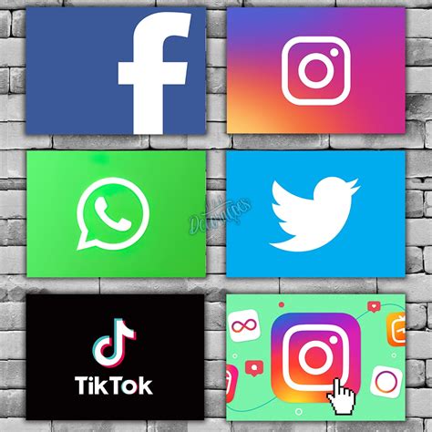 Placas Decorativas Quadros Redes Sociais 01 A 15 Shopee Brasil