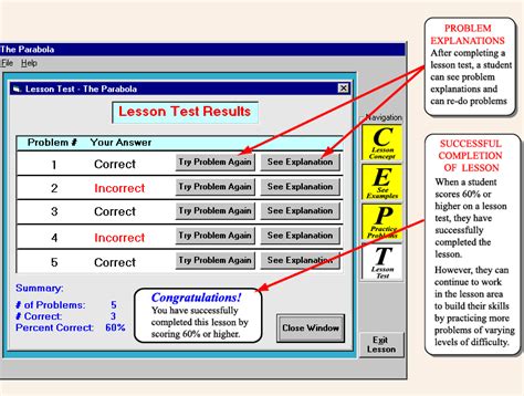 Screenshot Of Test Results Math Tutor Inc