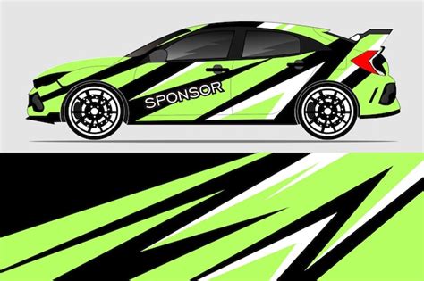 Premium Vector Vector Illustration Of Sticker Wrap For Sports Cars