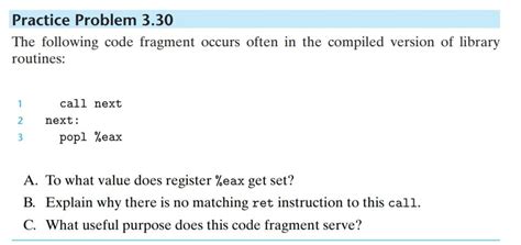 Solved Practice Problem 330 The Following Code Fragment