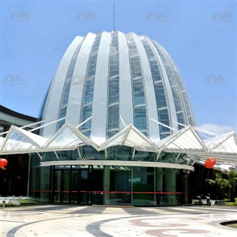 Steel Frame High Tension Fabric Membrane Structure Shade Tensile