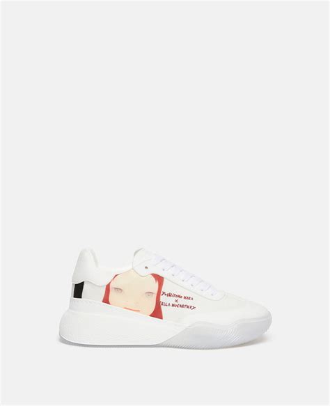 Women Whiteblush Loop Twins I Print Trainers Mens Stella Mccartney Gb