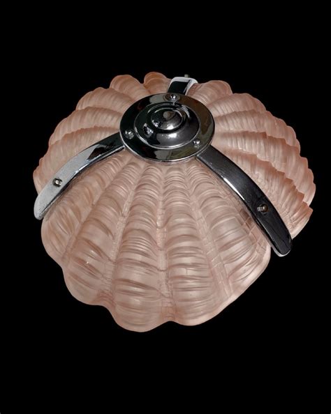 Art Deco Clam Shell Ceiling Light
