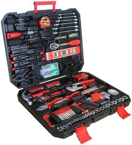 238pcs Mechanic Tool Set With Wrench Tape Rule Hack Saw Claw Hammer