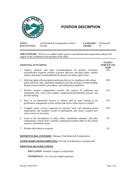 Position Description