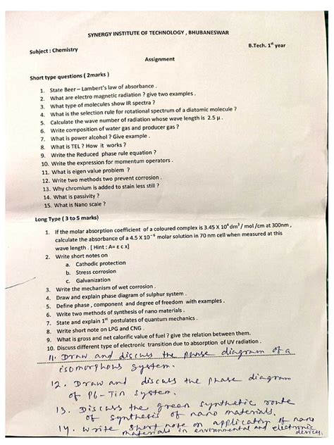 Chem Qs For Practice Pdf