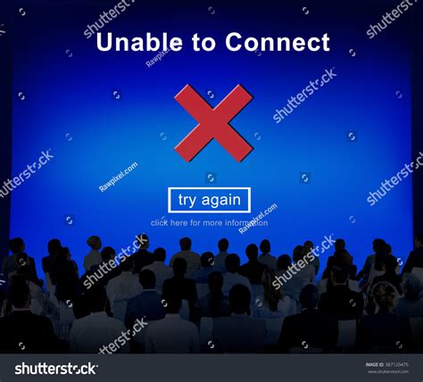 Unable Connect Disconnected Inaccessible Unavailable Concept Stock