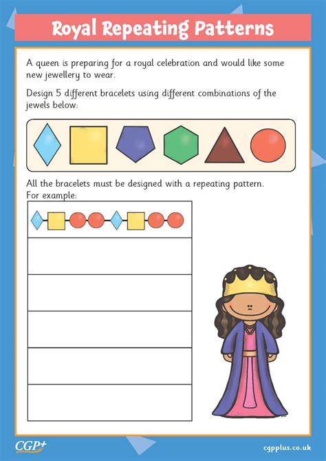 Royal Repeating Patterns Year 2 Cgp Plus Worksheets Library