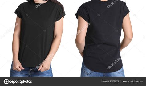 Black T Shirt Template Women