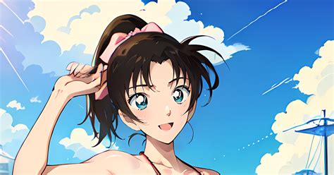 名探偵コナン 远山和叶，水上乐园！！！ Vividのイラスト Pixiv