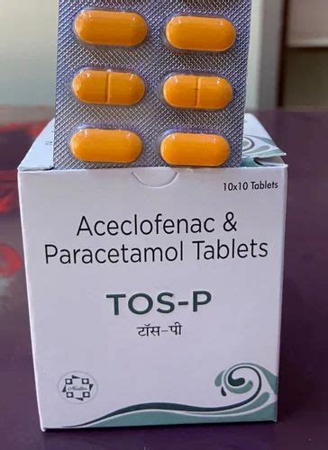 Tab Tos P At Rs 480 Box Aceclofenac Paracetamol Tablet In Bhinmal Id 26562755448