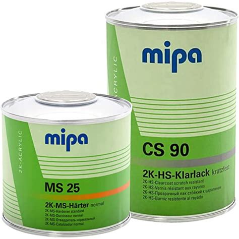 Купить Mipa K HS Klarlack CS лак с эффектом самополировки в комплекте c oтвердителем л л