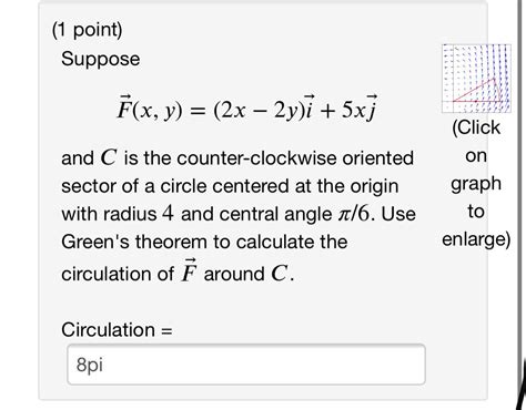 Solved 1 Point Suppose F X Y 2x 2y I 5xj Click