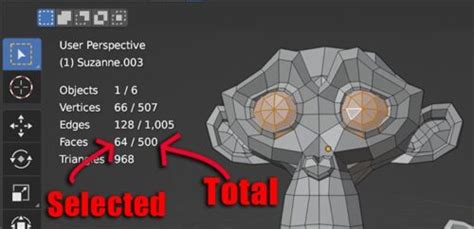 How To See Poly Count And Vertex Statistics In Blender Brandons Drawings