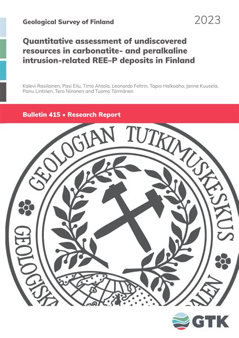 Pdf Quantitative Assessment Of Undiscovered Resources In Carbonatite